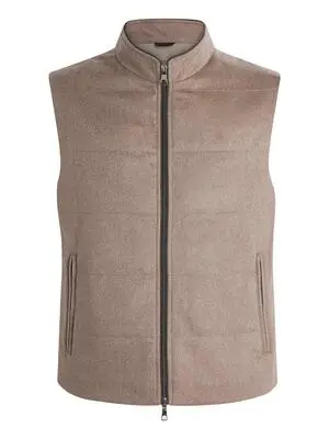 N.peal Cashmere Belgravia Gilet - Brown