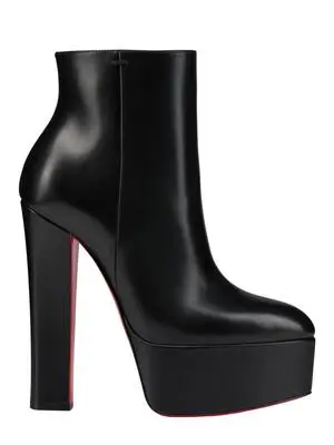 CHRISTIAN LOUBOUTIN Jenna Bootie 150 Leather Boots - Black