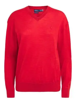 Polo Ralph Lauren Wool V-neck Sweater - Red
