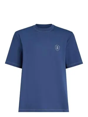 Brunello Cucinelli Comfort Nylon Logo T-shirt - Blue
