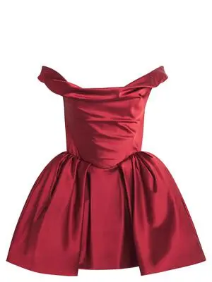 VIVIENNE WESTWOOD Taffeta Bagatelle Mini Dress - Red