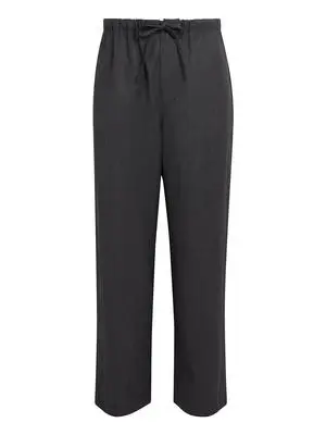 LE17SEPTEMBRE Wool-blend Drawstring Trousers Grey