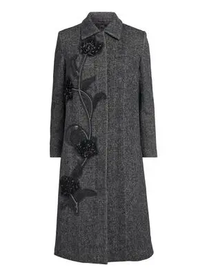 HUISHAN ZHANG Floral Appliqué Giana Coat