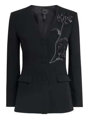 Huishan Zhang Wool Brynn Blazer - Black