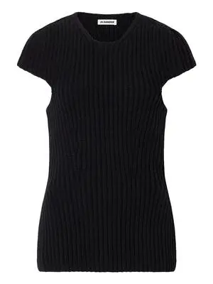 JIL SANDER JIL SANDER Ribbed Wool Blouse