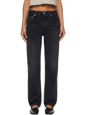 Citizens Of Humanity Loose Straight Jeans - Black