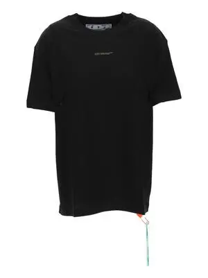 Off-White Arrows-logo Cotton T-shirt - Black