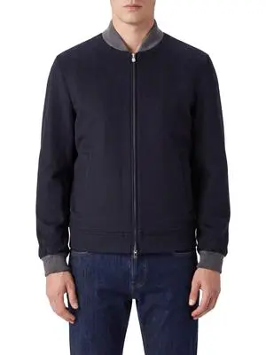 Brunello Cucinelli Pure Cashmere Bomber Jacket - Blue
