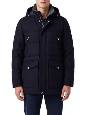 Brunello Cucinelli Padded Wool Parka With Detachable Hood - Grey 1