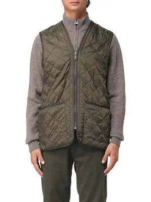 Barbour Quilted Nylon Waterproof Gilet With Fleece Lining - Olive