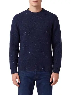 DRUMOHR Virgin Wool And Cashmere Blend Long-sleeved Crewneck Jumper - Blue