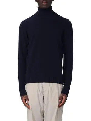 DRUMOHR Long-sleeved Turtleneck In Pure And Soft 100% Lambswool - Navy