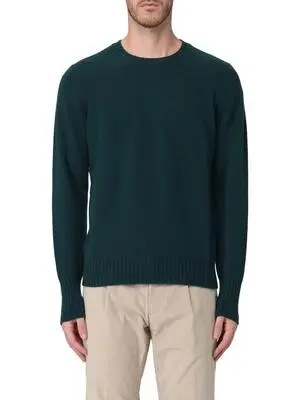 DRUMOHR 100% Lambswool Long-sleeved Crewneck Jumper - Green