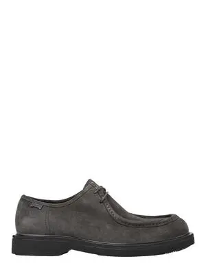 Camper Norman Suede Derby Shoes With Xl Extralight® Sole - Grey