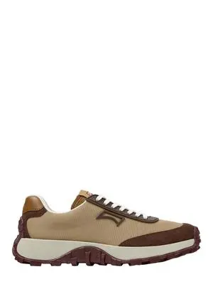 Camper Drift Trail Low-top Sneakers In Nubuck And Recycled Pet With Vibram Sole - Brown