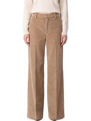 Brunello Cucinelli High-waisted Corduroy Velvet Wide-leg Trousers - Brown