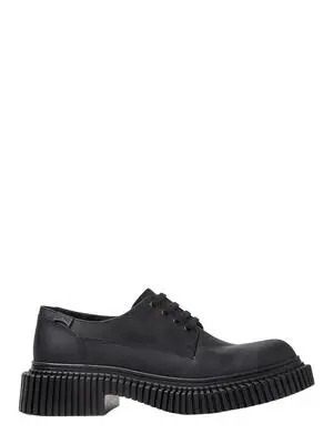 Camper Pix Berlin Calfskin Derby Shoes With Xl Extralight® Sole - Black