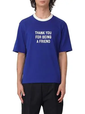AMI Cotton T-shirt With Slogan And Embroidered Logo