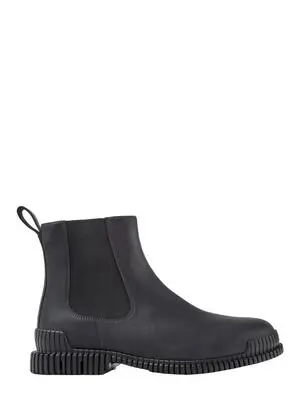 Camper Pix Smooth Leather Chelsea Boots With Elasticised Ankle And Pull Tab - Grey