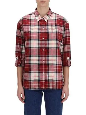 Barbour Relaxed Fit Long-sleeved Check Cotton Shirt - Blue