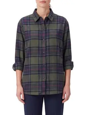 Barbour Relaxed Fit Long-sleeved Check Cotton Shirt - Grey