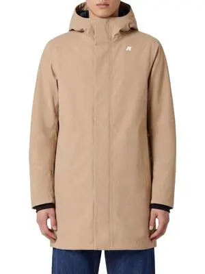 K-WAY Marlyn Technical Stretch Fabric Hooded Windbreaker Jacket - Blue