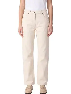 THE ROW Riaco Straight Leg Jeans In Cotton Denim - Ecru