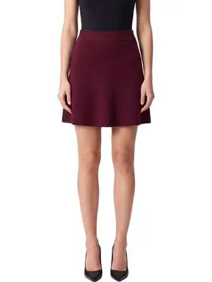LISA YANG Flared Mini Skirt - Red