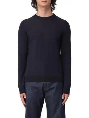BROOKSFIELD Shawl Collar Wool Cardigan With Button Closure - Navy