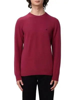 BROOKSFIELD Crew Neck Wool Jumper - Fuchsia