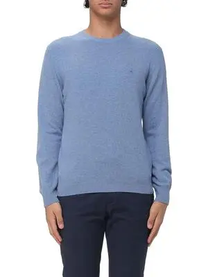 BROOKSFIELD Brooksfield Crew Neck Wool Jumper Gnawed Blue