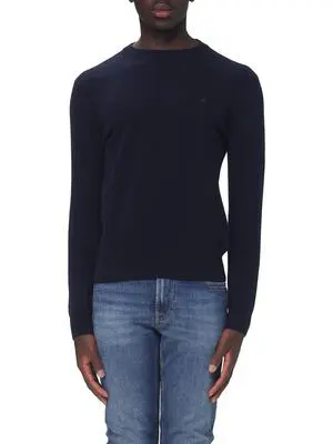 BROOKSFIELD Crew Neck Wool Jumper - Navy
