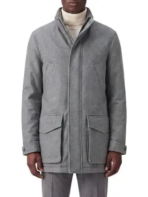 BRUNELLO CUCINELLI Single-breasted Short Coat In 100% Cashmere With High Collar
