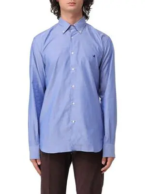 BROOKSFIELD Button-down Collar Casual Shirt In Oxford Cotton - Blue
