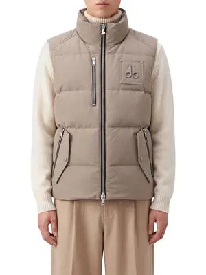 MOOSE KNUCKLES Moose Knuckles Padded High-Neck Vest In Recycled Nylon