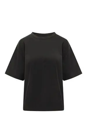 Studio Nicholson Giro Neck Cut Sleeve T-shirt - Black