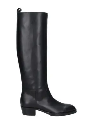 JIMMY CHOO Jimmy Choo Leather Knee-High Boots Black