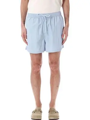 REPRESENT Swim Shorts With Relaxed Fit, Elastic Waist & Drawcord - Blu