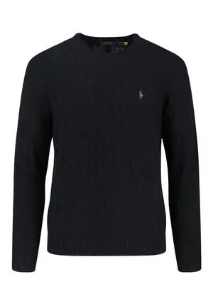 Polo Ralph Lauren Wool-cashmere Crewneck Sweater - Black