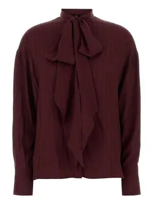 Etro Crepe Silk Blend Shirt - Purple