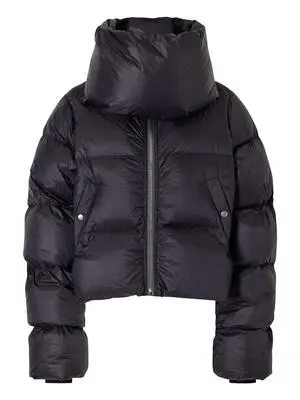 Rick Owens Tower Cropped Shell Jacket Black