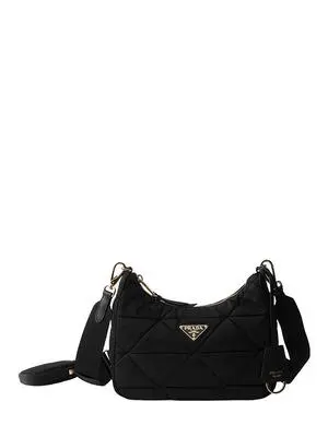 Prada Quilted Re-nylon Shoulder Bag Black