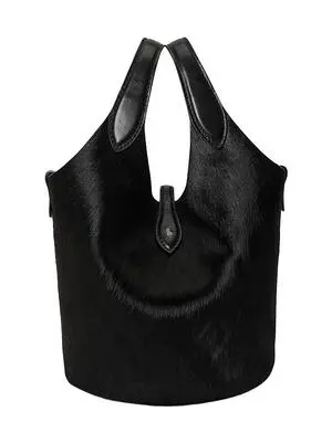 Polo Ralph Lauren Polo Play Calf Hair Tote Bag - Black