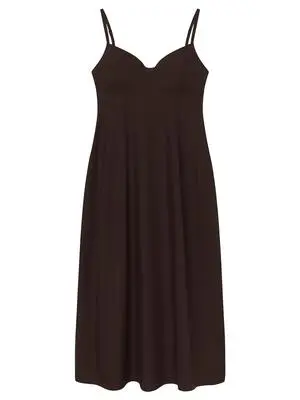 CO Tton Poplin Bustier Midi Dress