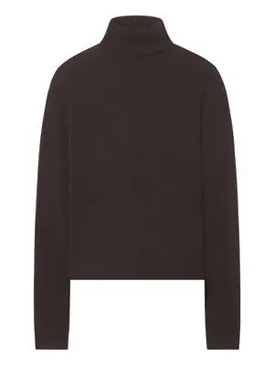 Co Fine Cashmere Slim Turtleneck - Brown