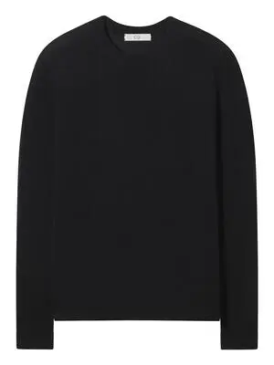 Co Fine Cashmere Long-sleeve Top - Black