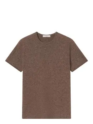 Co Cashmere Silk Knit T-shirt - Brown