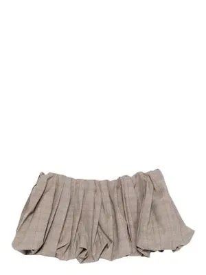Miu Miu Principe Di Galles Gonna Skirt Tabacco