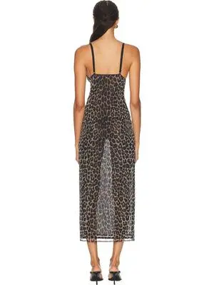 Saint Laurent Long Dress - Leopard