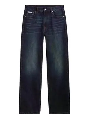 Calvin Klein Faded Whiskered Jeans - Blue